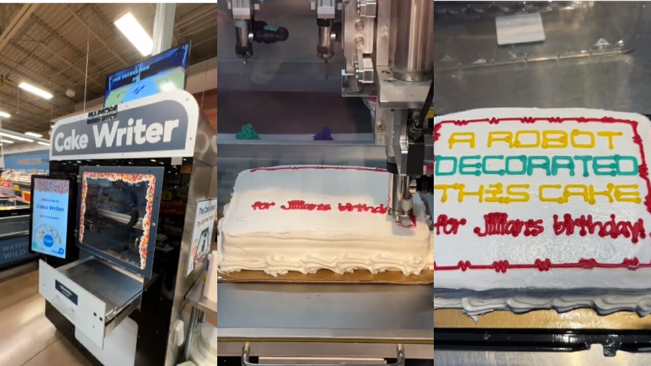 Kroger's Robot Pastry Chef, Cake That Clearly Says, 'A Robot Decorated ...