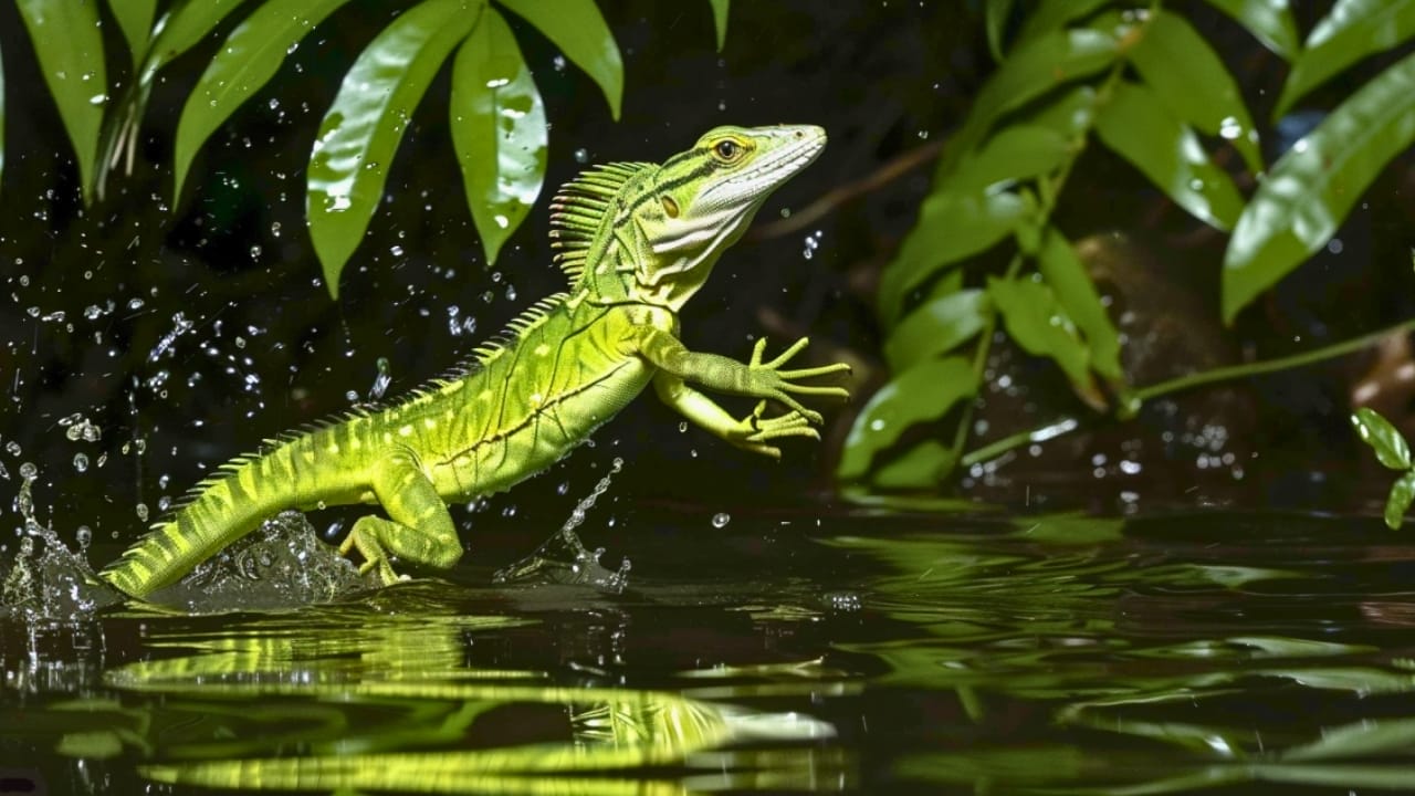 The Basilisk Lizard's Secret to Walking on Water